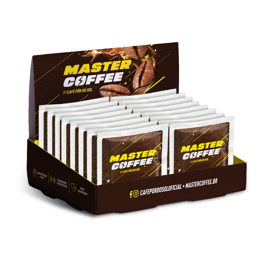 Master Coffee Display com 15 sachês individuais - 150g - Master Coffee